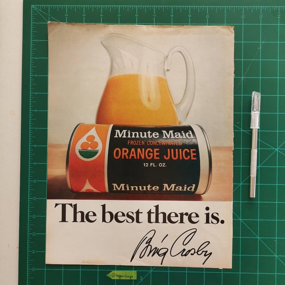 Vintage | Other | 6s Minute Maid Frozen Concentrated Orange Juice ...